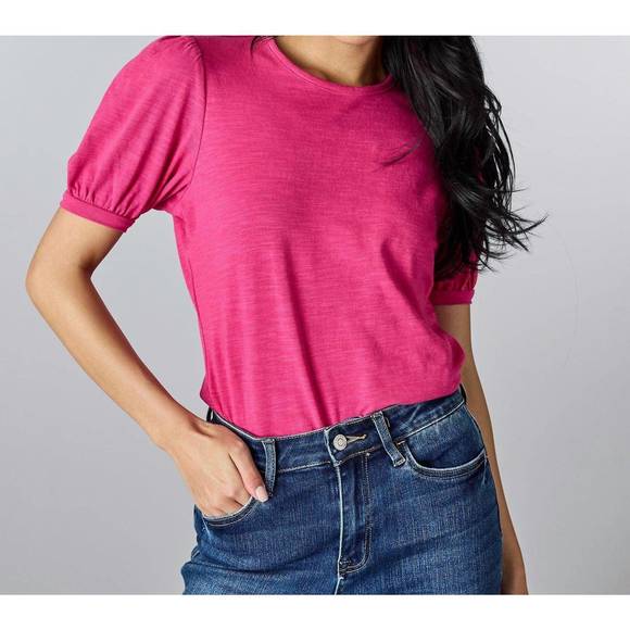 DownEast | Tops | New Downeast Perfect Puffed Sleeves Tee In Lilac Rose ...